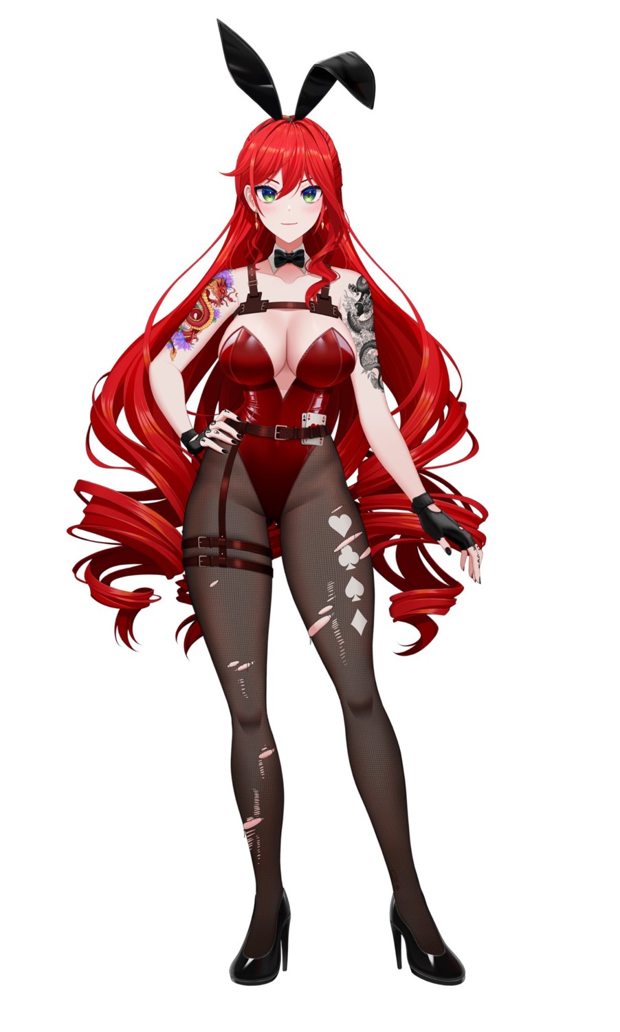 elly (artist) indie virtual youtuber elly (vtuber) animal ears bunny ears bunny girl garter ...